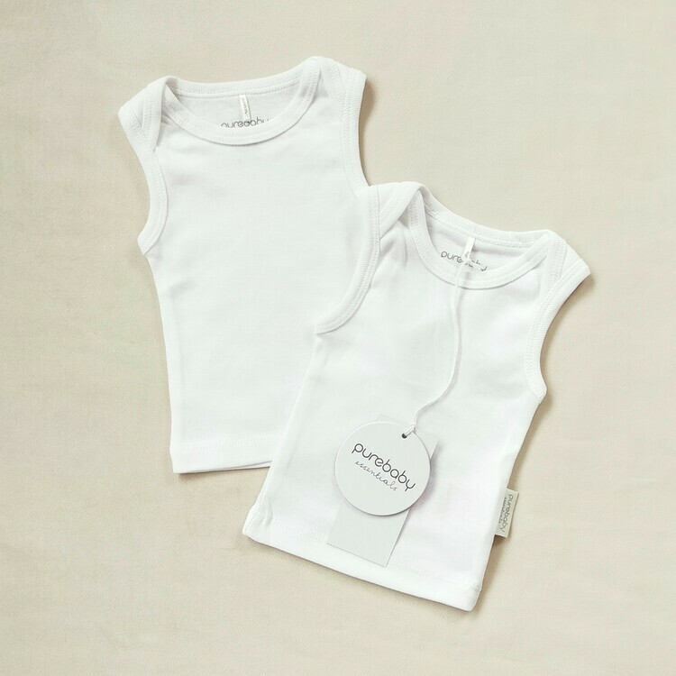 Premature Singlet 2-pk by Purebaby